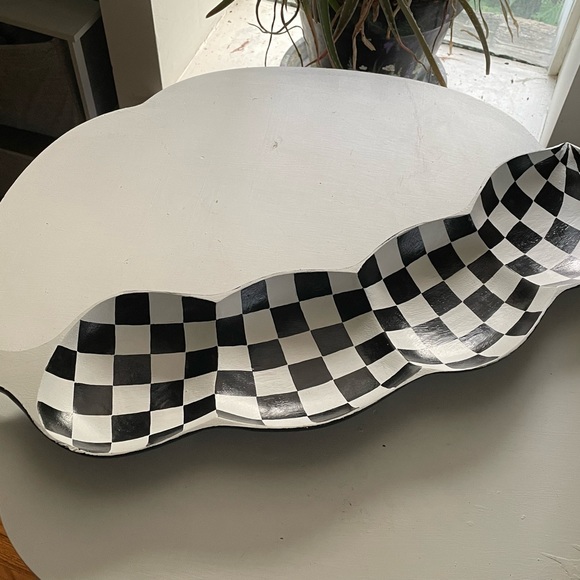 Accents | Whimsical Hand Painted Pea Pod Shaped Large Platter | Poshmark